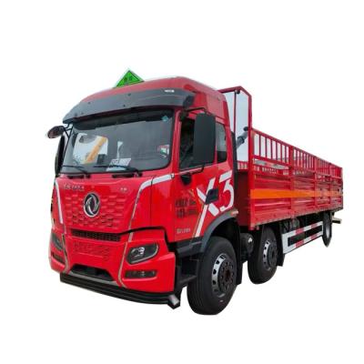 China Customized Red Color 6X2 Gas Cylinder Transport Truck Fence Cargo Truck 20 Tons Load for sale