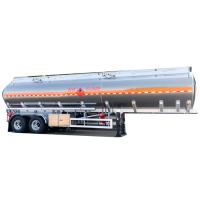 China 3 Axles 45000 Liters Mobile Fuel Tanker Trailer Diesel Tank Trailer With 3 Compartments for sale
