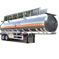 China 2Axles 38000 Liters Fuel Tank Semi Trailer Carbon Steel For Transporting Customized for sale