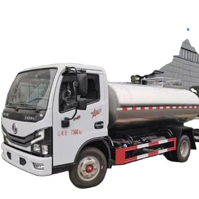 China Cheapest  4*2  5000 Liters Milk Tanker Truck With Stainless Steel Material for sale