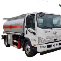 China FAW Brand 8ton New Left Hand Drive Fuel Bowser Price Oil Fuel Truck With Dispenser for sale