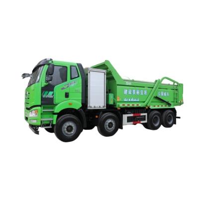 China FAW Jiefang J6P 8X4 5.8 Meter Row Semi-pure Electric Dump Truck for sale