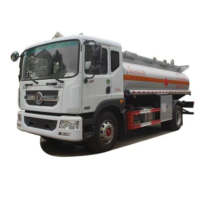 China Dongfeng Fuel Bowser 12000 Liter Fuel Tanker Truck Single Row Cab 2 Axles for sale