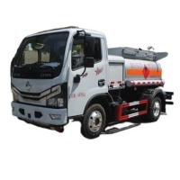 China 2000 Liters Light Fuel Bowser Truck Mini Fuel Tanker Trucks With Fuel Dispenser for sale