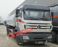 China Beiben 10Wheels Fuel Tank Truck Oil Tanker Truck 25cbm 80km/H Max Speed for sale