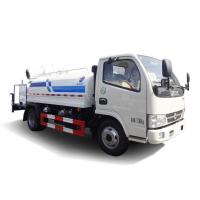 China DFAC 4x2 5000 Liter Water Bowser Truck 90Km/H Max Speed Euro 3 Emission Standard for sale
