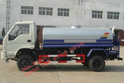 China Right Hand Drive Small Water Tanker Truck FOTON Forland Water Bowser 5000Liters Hot Sales Lowest Price for sale