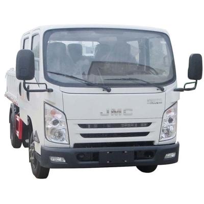 China Double Row Cabin Mini Light JMC Carrying Plus 4 Tons Dump Truck Light Tipper Car for Sales for sale