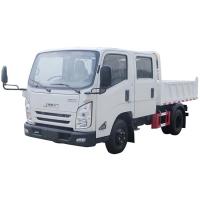 China Cheaper Price Double Row Cabin Small Light JMC Carrying Plus Dump Truck 4 Tons Tipper Car for Sales for sale
