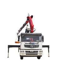 China DONGFENG D9   Cargo Truck  With   10 Tons  Folding Arm  Crane   Truck-mounted Crane     Lifting Truck for sale
