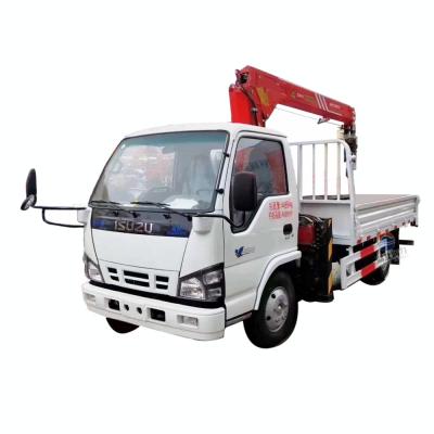 China Factory Hot Selling  Isuzu    Boom Truck       Dumper Truck With Crane Cargo Truck Mounted Crane for sale