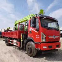 China Dongfeng 4x2 Cummins 170 Horsepower Installation 2-ton Steering Knuckle Truck Mounted Crane for sale