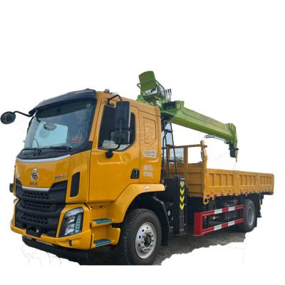 China Hot 4x2 12Tons Crane Truck Mounted 245HP Towing Crane Mounted Truck With 20M Lifting High for sale