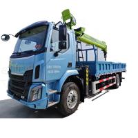 China Hot 4x2 12Tons Crane Truck Mounted 220 HP Towing Crane Mounted Truck With 18M Lifting High for sale