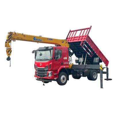 China Factory DFAC DongFeng  Dump Truck Mounted With Crane for sale
