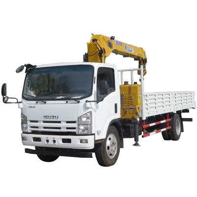 China Cheaper Price 5 Tons Crane Mounted Truck ISUZU Cargo Truck for Sales for sale