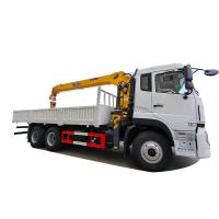 China Famous Brand 6x6 6x4 Cargo Dump Truck Crane Truck Mounted With 14tons 12 Tons for sale