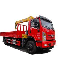 China Dongfeng 4x2 Dump Truck With XG Straight Arm Crane 3.2ton 5ton 6.3tons Crane Mounted Truck for sale