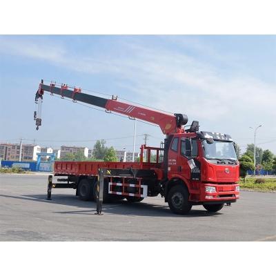 China FAW 6x4 Crane Truck Mounted 12 Tons for sale