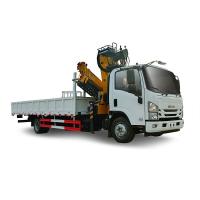 China Japan 2 Tons 3.2 Tons SQZ32 SQZ38 Folding Arm Cargo Mounted Crane ISUZU 4x2 ELF Crane Truck Mounted for sale