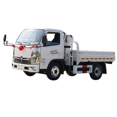 China Good Quality Price Foton 4x2 Small Truck 1.5ton Folding Arm Truck Mounted Crane for sale