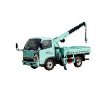 China Foton 4x2 Small Mini Flatbed Cargo Truck Crane Truck 1.5 Ton for sale