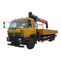 China Dongfeng 3 Axles 16ton 18ton 20ton Hydraulic Lifting Crane Boom With Grapple Truck Mount Crane for sale