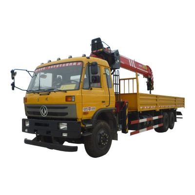 China Dongfeng 3 Axles 16ton 18ton 20ton Hydraulic Lifting Crane Boom With Grapple Truck Mount Crane for sale