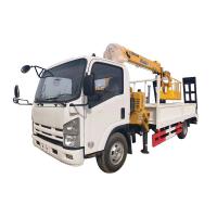 China Factory Quality Mini Small Cargo Truck 1ton Truck Mounted Crane for sale