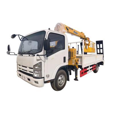 China Factory Quality Mini Small Cargo Truck 1ton Truck Mounted Crane for sale