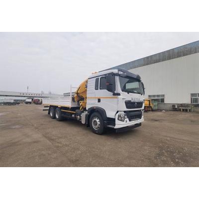 China Cargo Mounted Crane SQS250 SQS300 SINOTRUK HOWO 6x4 10t Crane Truck for sale