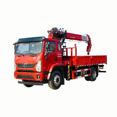 China Shacman 4x2 Crane Truck With Telescopic Arm 4 Section 8 Tons Vehicle Mounted Crane for sale