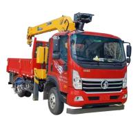 China Sinotruk 4x2 7 Tons Hydraulic Crane Lifting Truck 8 Speed Transmission for sale