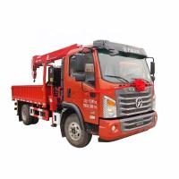 China DAYUN Telescopic Boom Crane Truck Mounted 4 Tons Folding Crane for sale