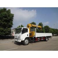 China ISUZU 4x2 8 Tons Truck Mounted Crane Manual Transmission Type Single Cabin for sale