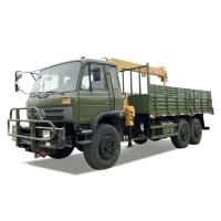 China Dongfeng 6x6 AWD 8 Ton Truck Mounted Crane Left Steering 170hp for sale