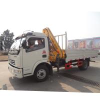 China DFAC 3 Ton Knuckle Boom Crane Truck Euro 3 5 Speed Transmission Left And Right Hand Drive for sale