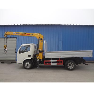 China DFAC 3 Ton Knuckle Crane Truck 4X2 Drive Wheel Vehicle Mounted Crane Euro 3 for sale