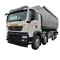 China Customized HOWO 8X4 35cbm Bulk Extruded Feed Truck Bulk Feed Truck for sale