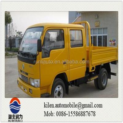 China Euro 3 DFAC 4x2 Driven Dumper Truck Double Cab Mini Tipper Truck for sale