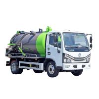 China DFAC 6000 Liters  Dump Cleaning Suction Truck    Vacuum Sewer   High Pressure Flusher for sale