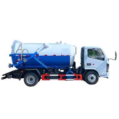 China Factory  DFAC Dongfeng 5CBM Vacuum Suction Septic Sewage Fecal Suction Truck for sale