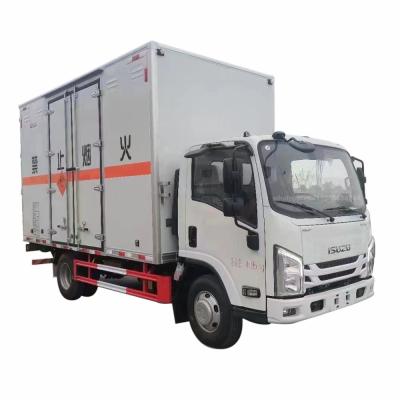 China Isuz U   4*2   Flammable Gas Van    Dangerous Goods Transporter  Hazardous Delivery Truck for sale