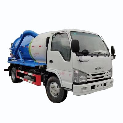 China I SUZU 4000-5000  Liters   Vacuum Truck  Sewage Suction  Septic Pump Truck for sale