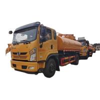 China Cheapest Price  Yellow Color  5000 Liters 9000 Litets  Vacuum Truck Sewage Suction  Septic Tanker With Small  Flowrate Pump for sale
