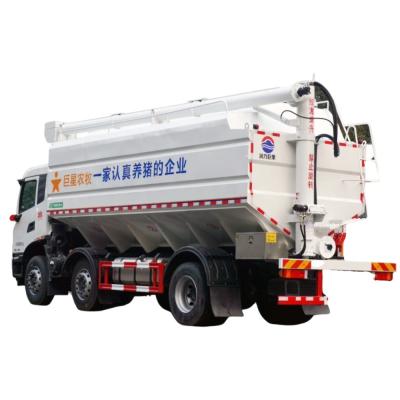 China China Factory Customized DFAC DongFeng 6X2 Heavy Duty Livestock Animal Feed Poultry Bulk Feed Tank Truck for sale