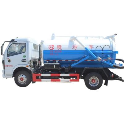 China DFAC Dongfeng 5CBM Vacuum Sewage Suction Truck With Pump 5000 Litres for sale