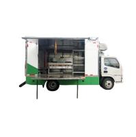 China DongFeng 4.5ton  4.5-meter Double-door Stainless Steel Extended Dining Car on Both Sides Cold and Fresh Cabinet Dining Truck for sale