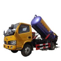 China DFAC 4x2 4 Cubic Meter Sewage Sucking Truck 4 Cylinders Euro4 Emission Standard for sale