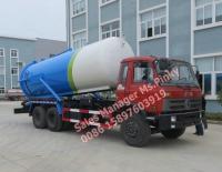China 16000Liters to 18000Liters Vacuum Truck Dongfeng Heavy Duty Sewage Suctiong Tanker Trucks by Manufactuer Sales for sale